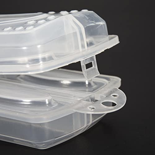 Lure Organizer Box, 12 Grids Transparent Bead Storage Organizer Case, Durable and Portable Storage Container for Beads Crafts Fishing Tackles Yuans