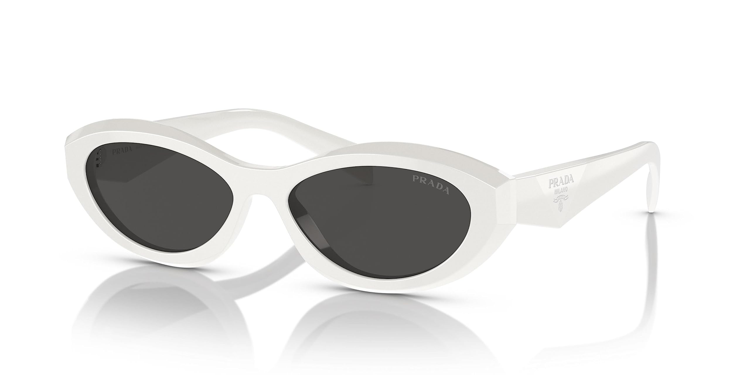 Prada PR 26ZS White/Dark Grey 55/16/145 women Sunglasses