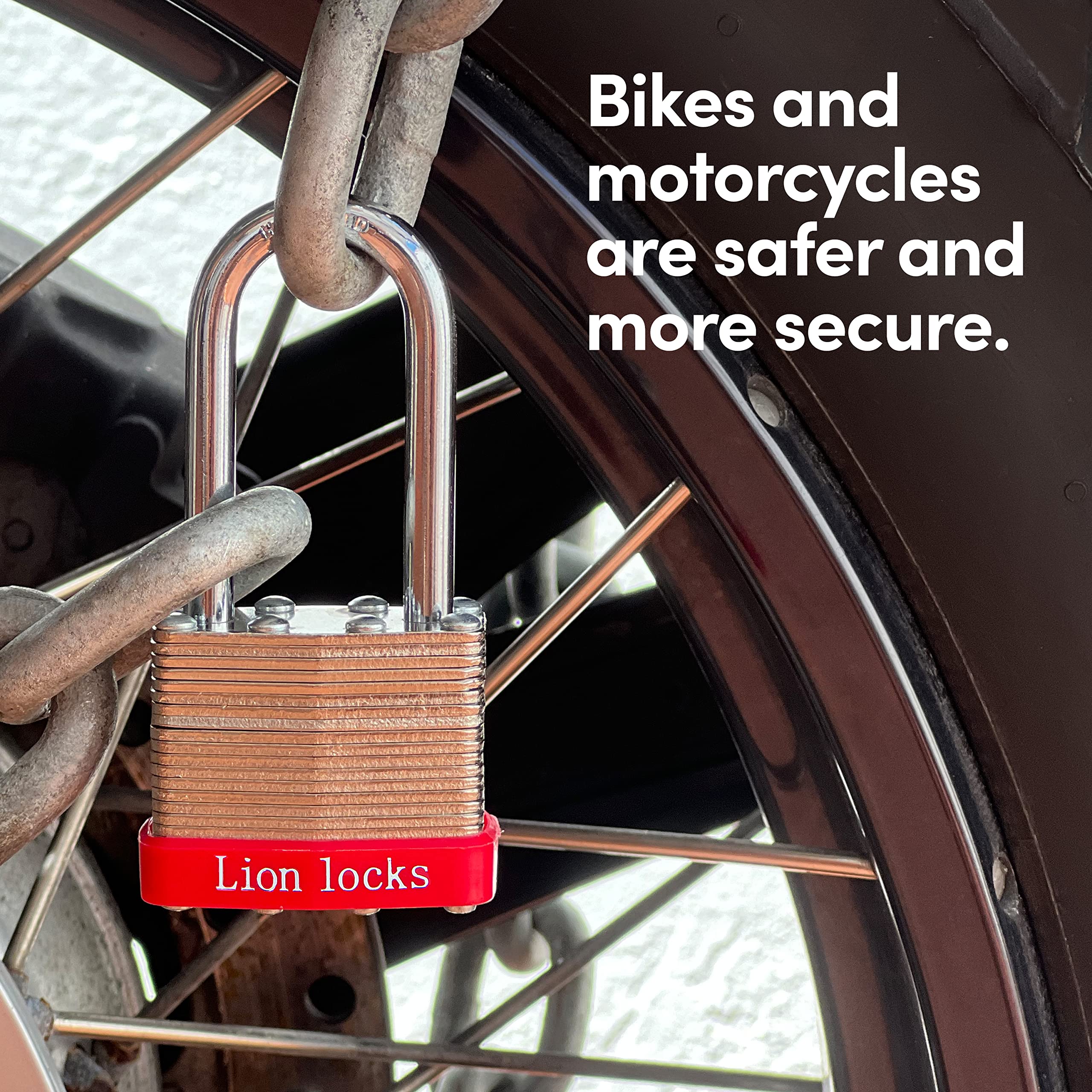Lion Locks 48 Keyed Alike Padlocks with 2" Long Shackle, 96 Keys - Padlocks for Outdoor Use, Locks with Keys, Hardened Steel Case, Pick Resistant Brass Pin Cylinder for Hasp Latch, Locker, Gate