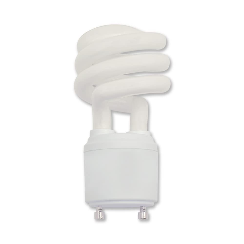 lumenivo CFL GU24 13 Watt 120V Bulb Replacement for Feit BPESL13T/GU24/2, BPESL13T/GU24 Soft White - Spiral Mini Twist CFL - for Ceiling Fans, Chandeliers, Table Lamps, Wall Sconces - 2 Pack