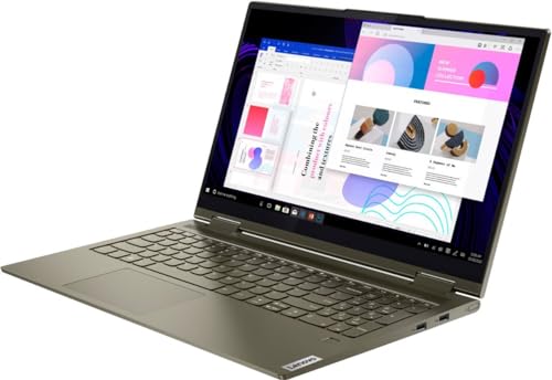 Lenovo Yoga 7 2-in-1 Laptop, Intel 4-Core i7-1165G7, 15.6" FHD IPS Touchscreen, Intel Iris Xe Graphics, 12GB DDR4 2TB SSD, Backlit Keyboard, Fingerprint, Thunderbolt 4, Wi-Fi 6, Win11 Pro