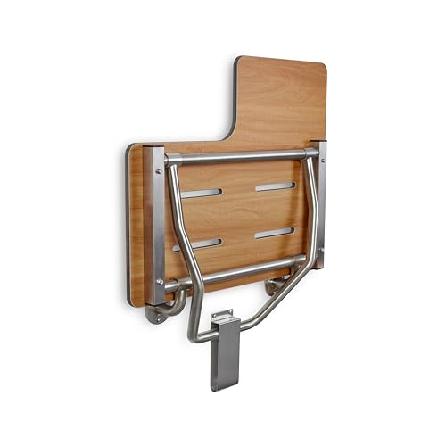 Seachrome 32" x 22.5β Teak Reversible Folding Transfer Tub/Shower Seat, ADA Compliant
