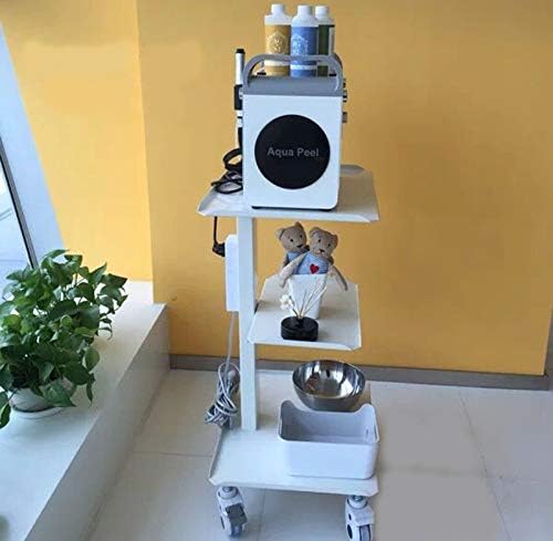 PreAsion Dentist Cart Multi-Function Mobile All High-Carbon Steel 3 Layers Trolley Weigh- Scale 40-70kg with Brake Wheels for Dental Hospital Nurse Emergency Lab