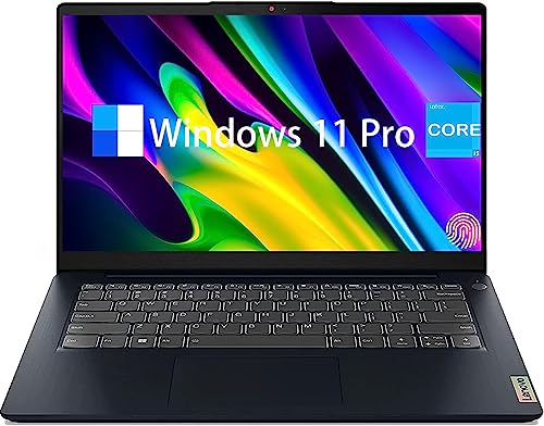 Lenovo IdeaPad 3i 14 Inch FHD Business Laptop, 12 Gen Intel Core i5-1235U (Beat i7-1195G7), 24GB RAM, 1TB SSD, Windows 11 Pro, Backlit Keyboard, Fingerprint, SD Card Reader, Abyss Blue, PCM