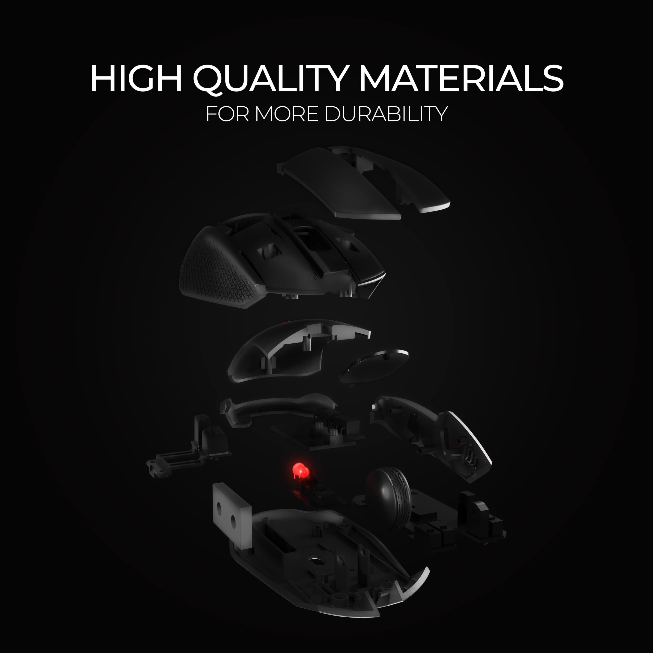 PILAS Choy-J, Wired gamign mause, 8 costizable Buttons, RGB ligthing, Ergonomic Design, High Speed transmition