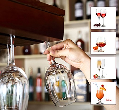 Stylish Simplicity European Solid Wood Wine Rack Wine Rack Wine Glass Rack, PIBM, b, 100 * 28 * 20cm