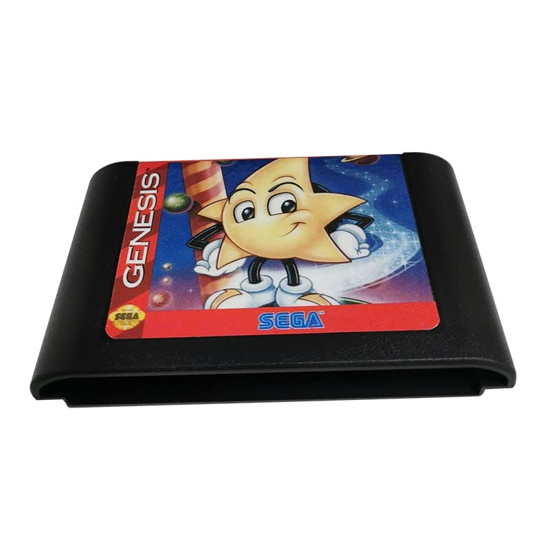 Ristar-Games 16 Bit MD Game Card For PAL And NTSC Version (Black)