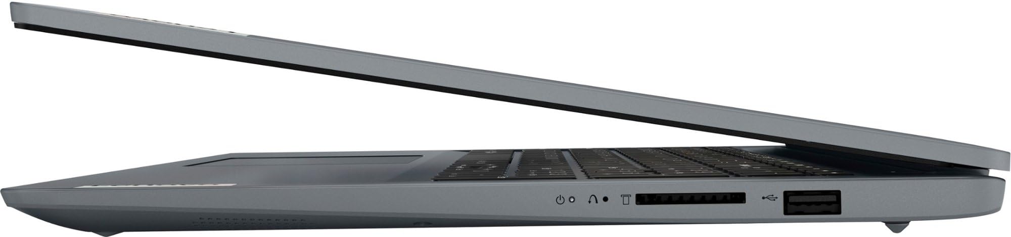 Lenovo Ideapad 1 15.6" HD Laptop | AMD Athlon Silver 7120U Processor | 4GB RAM DDR5| 128GB SSD | AMD Radeon Graphics | Windows 11 Home | Grey | Bundle with USB 3.0 Hub