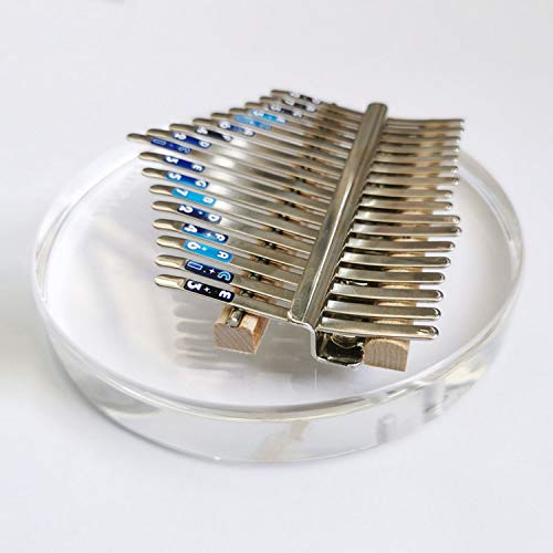 Kalimba 17 Key Cute Round kalimba Acrylic Crystal Fingertips Thumb Piano Round Crystal Thumb Piano