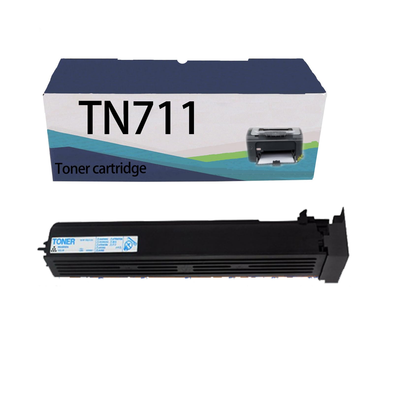 HYRAM TN711K TN711C TN711M TN711Y Toner Cartridge Suitable for Konica Minolta C654 C754 Black