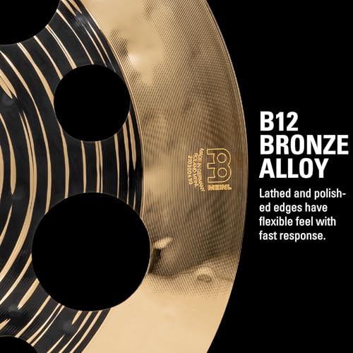 Meinl Cymbals Classics Custom Dual 18" Trash Crash Cymbal for Drum Set, Dark/Brilliant β Made in Germany β B12 Bronze, 2-Year Warranty (CC18DUTRC)