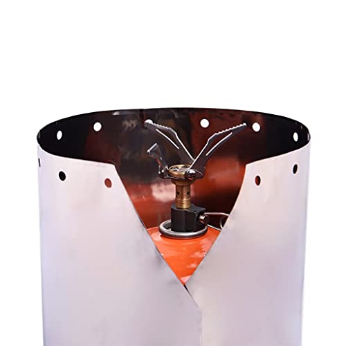 SEASD Wide Wind Shield For Gas-burner Stove Portable Folding Camping Equipment