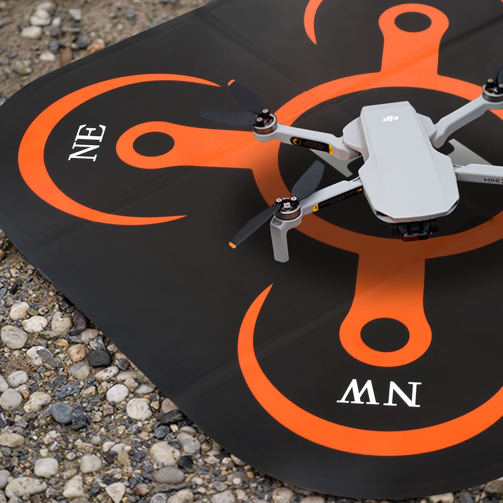 HZD Drone Landing Pad 20 inch/50cm, Weighted Foldable Double-Sided Fast-Fold Helipad for DJI Avata/Mini 2/Mini 3/Mavic 3/Mavic Mini SE/Mavic Air 2/Air 2S/Holy Stone Drone/FPV Drone Accessories
