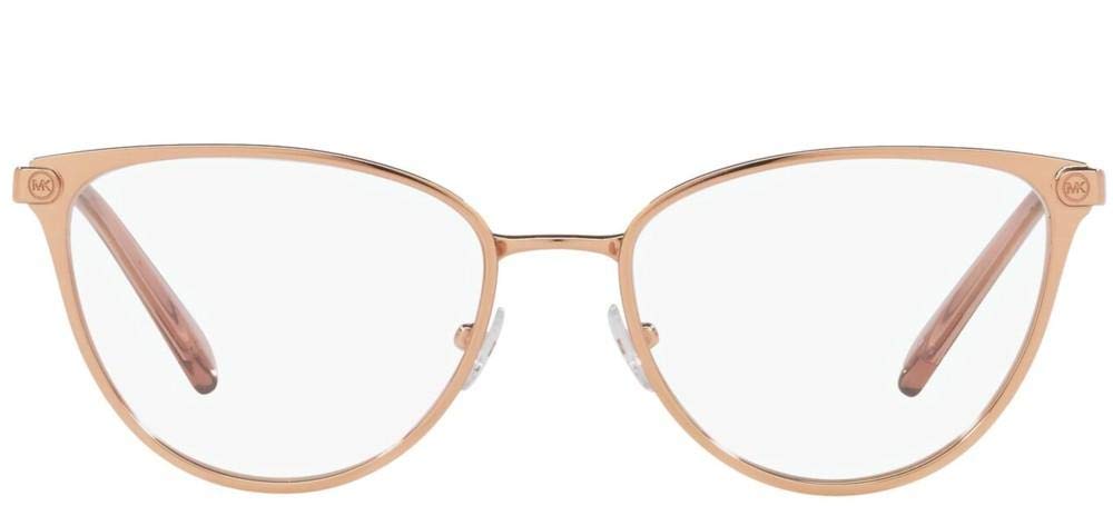 Michael Kors MK 3049 1108 Rose Gold Metal Cat-Eye Eyeglasses 52mm