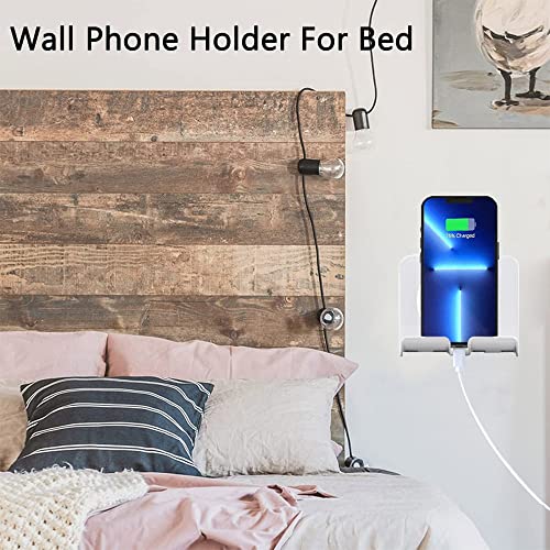 Upgraded Shower Phone Holder Tablet Wall Mount Phone Holder Removable,Self-Adhesive Mobile Cell Phone iPad Holder for Bed Bathroom Kitchen, Compatible with iPad iPhone Samsung Galaxy Tablet Switch