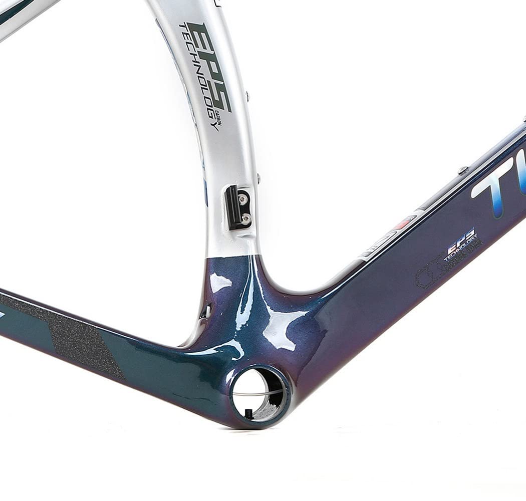 OKUOKA Bike Front Suspension Bike Frames Disc Brake Road Frame 700C Wheel Diameter with Fork + seat Tube Bicycle Accessories Multiple Size (Size : 50cm)