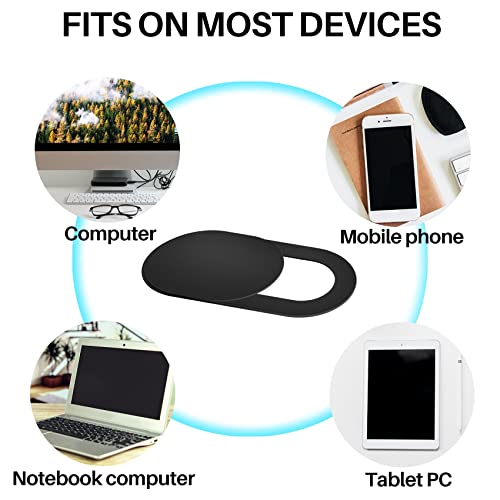 Ruelen 3 Pack Webcam Cover Ultra-Thin Slide Privacy Protector Camera Cover for Laptop Phone, Protect Your Privacy and Security, Strong Adhesive Block