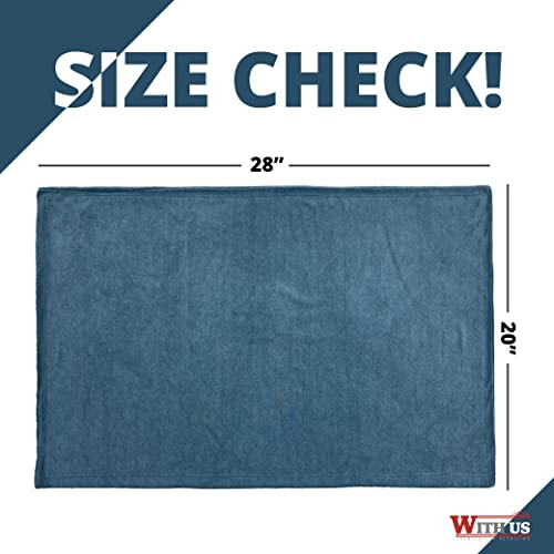 WITHUS LuxWipe Korean Microfiber Towels for Cars - Large Size for Cleaning, Drying & Car Care, Premium Cloth Featuring Lint-Free Edge-Less to Prevent Scratching 20 x 28
