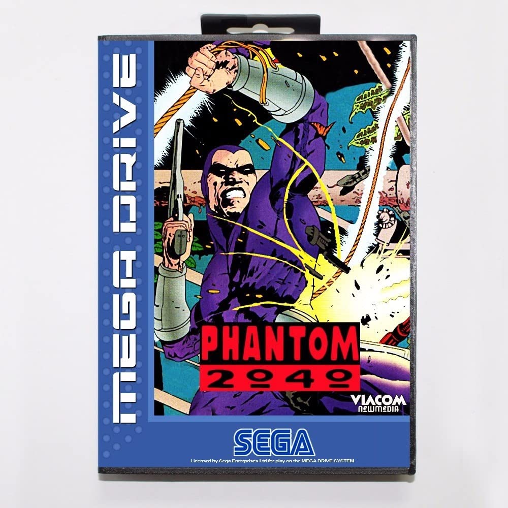 Phantom 2040 Game Cartridge 16 Bit MD Game Card With Retail Box For Sega Mega Drive For Genesis (Black)