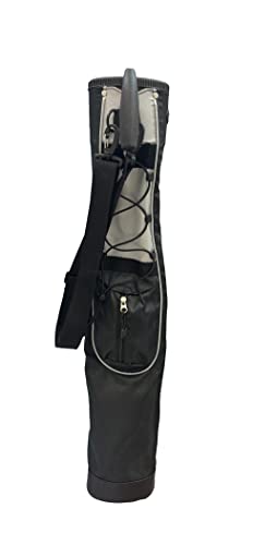 JEF WORLD OF GOLF JR1256 Pitch & Putt Sunday Bag with Stand & Handle, Black