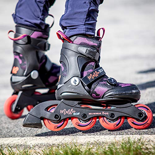 K2 Skate Girls Marlee Boa Inline Skate, Purple_CAMO, 44502