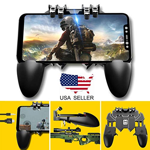 Ruiqas Gaming Grip, Joystick Mobile Phone Gamepad Controller for PUBG Game