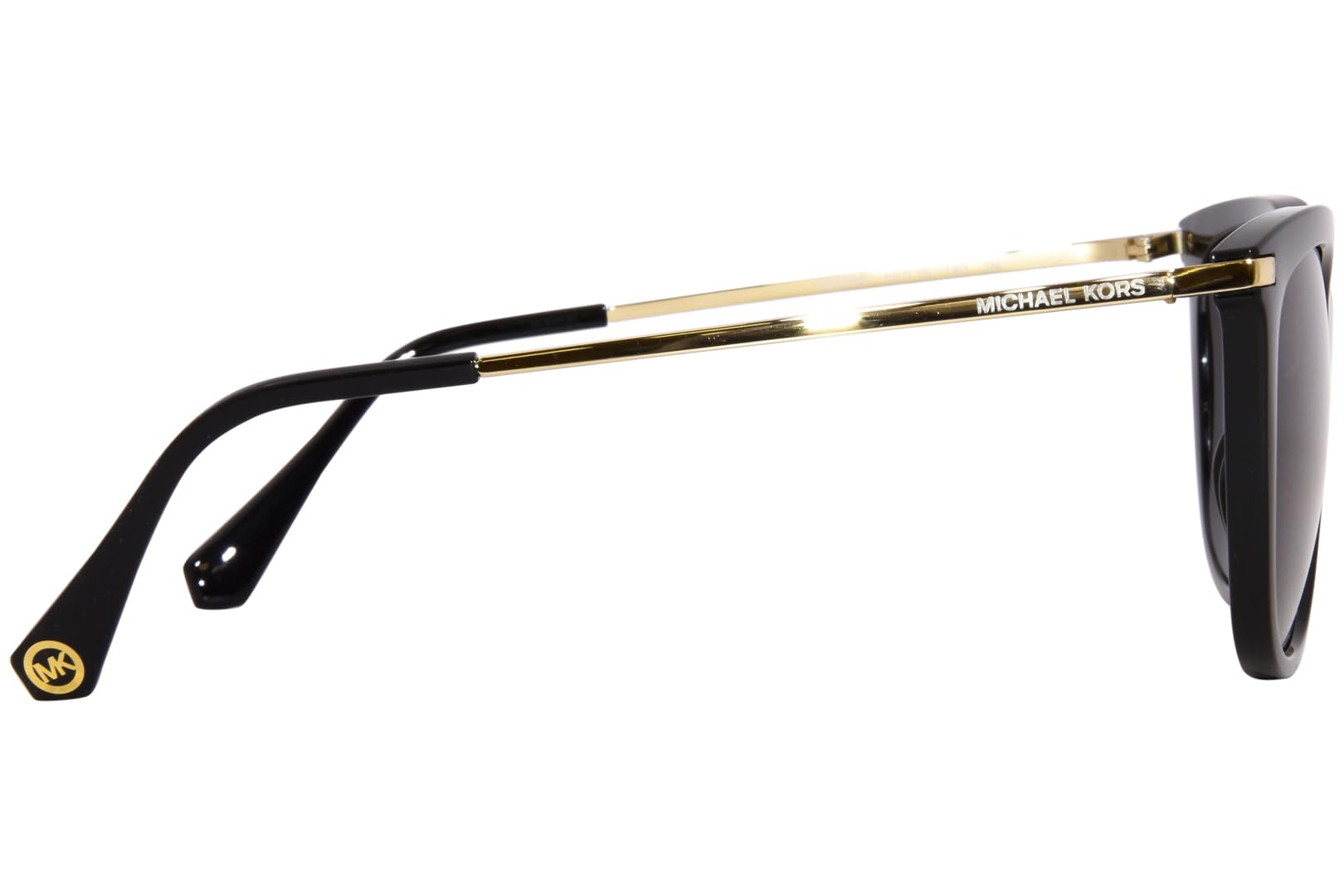 Michael Kors Women's Round Fashion Sunglasses, Black/Dark Grey Gradient, One Size