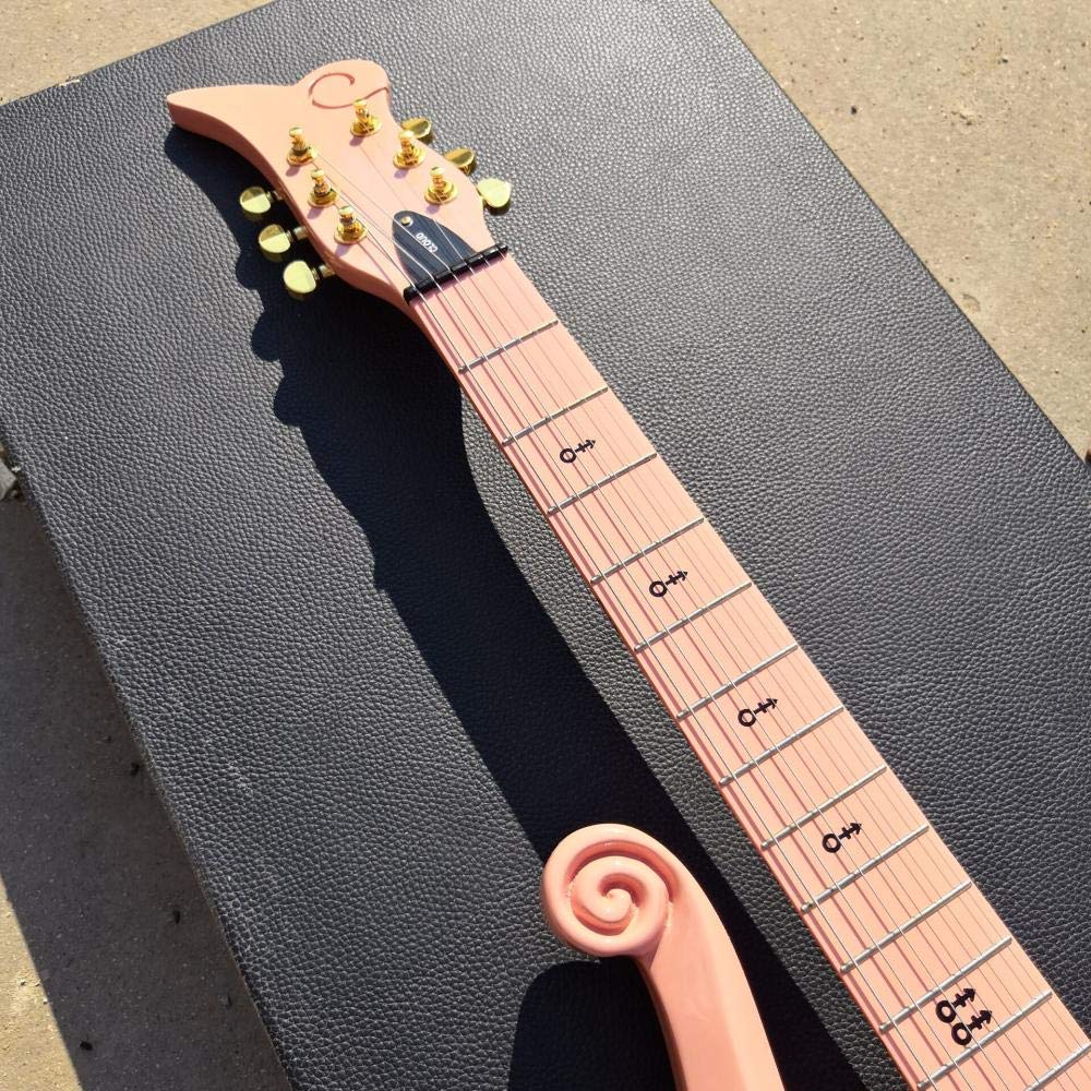 LYNLYN Guitars Electric Guitar Pink Lacquered Maple Fingerboard Neck red Dulcimer Body Classical Guitar Electric Guitar