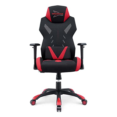Modway Speedster Ergonomic Mesh Gaming Computer Desk Chair in Black Red