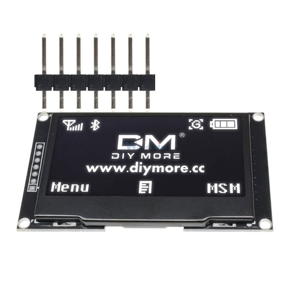 White 2.42" 2.42 inch LCD Screen 128x64 OLED Display Module IIC I2C SPI Serial 12864 OLED Display for C51 STM32 SPD0301