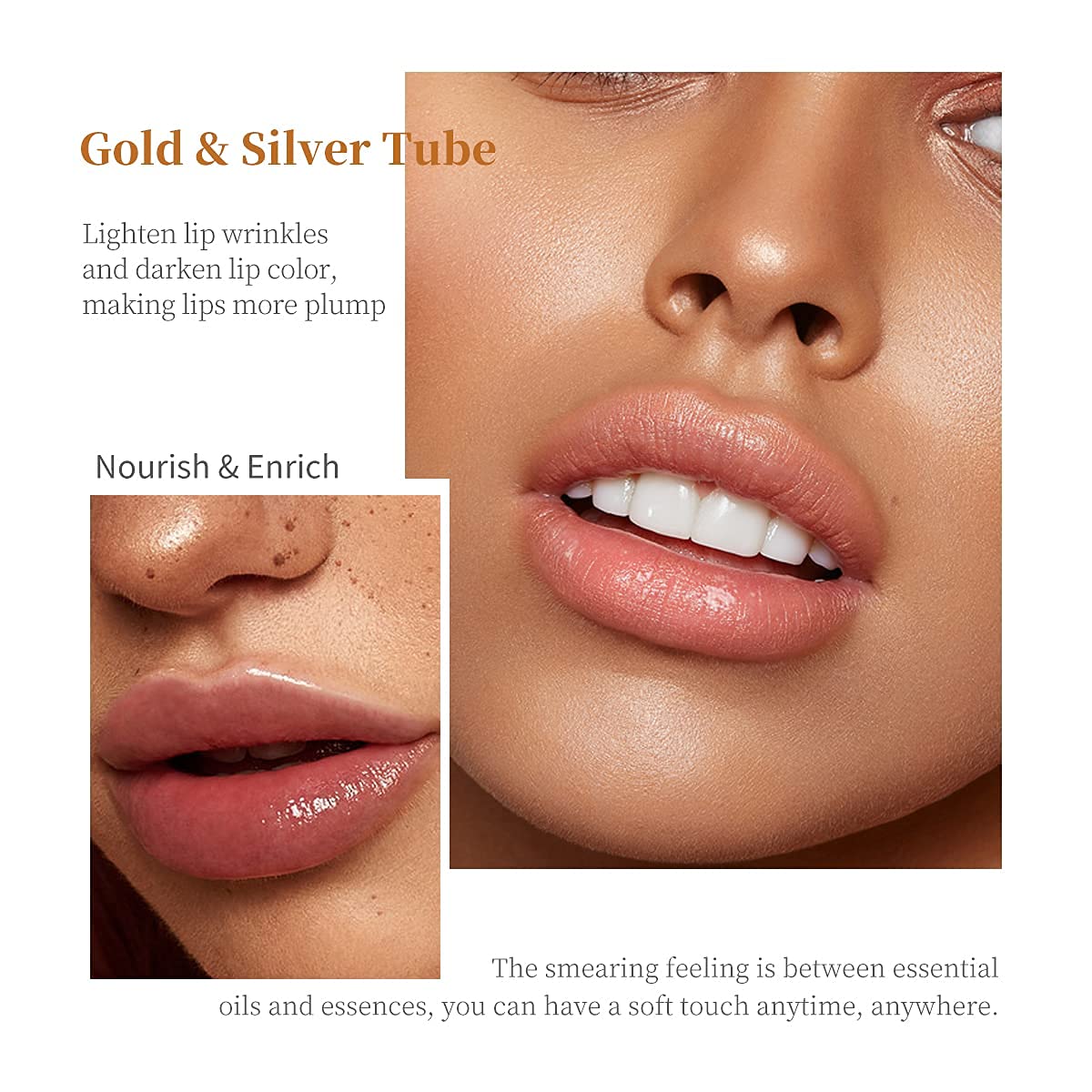 Lip Plumper Set,Mouistizer For Lips Natural Lip Plumper, Lip gloss, Lip Enhancer & Lip Care Serum, Day & Night Care for Fuller Softer Lips, Beautiful Fuller, Increased Elasticity Lip…
