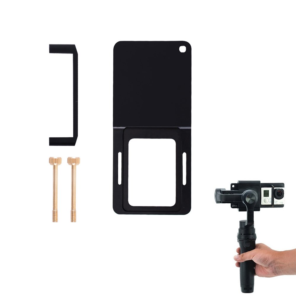 iMusk Action Camera Mount Plate Adapter Compatible with OSMO Action Gopro 5 4 3 3+ xiao Yi SJ4000 for DJI Osmo Mobile Zhiyun Handheld Gimbal Camera Stabilizers Accessories