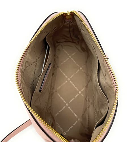 Michael Kors Jet Set Medium Crossbody Leather Handbag (Powder Blush)