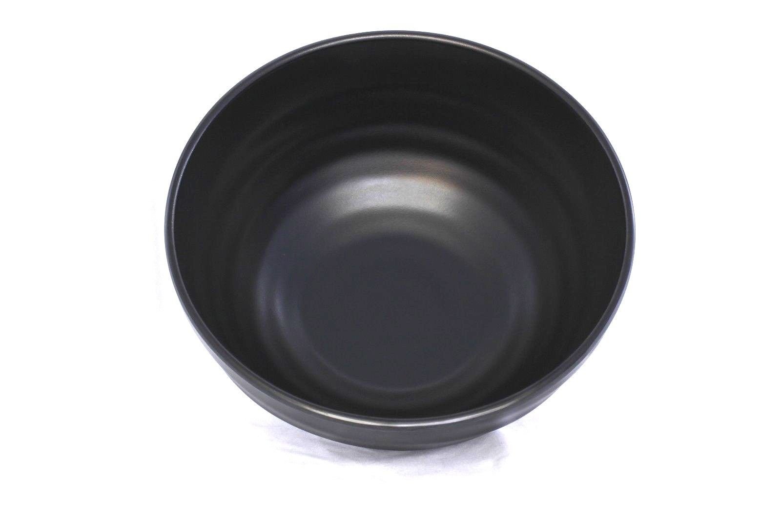 Lucky Star Melamine Round Bowls Ramen Pho Noodle Soup Wonton Soup Rice Bowl, 4-1/2" dia. X 2-1/4β H (Capacity: 10 oz), Black, Swirl Shaped (96, 4-1/2" dia. X 2-1/4β H)