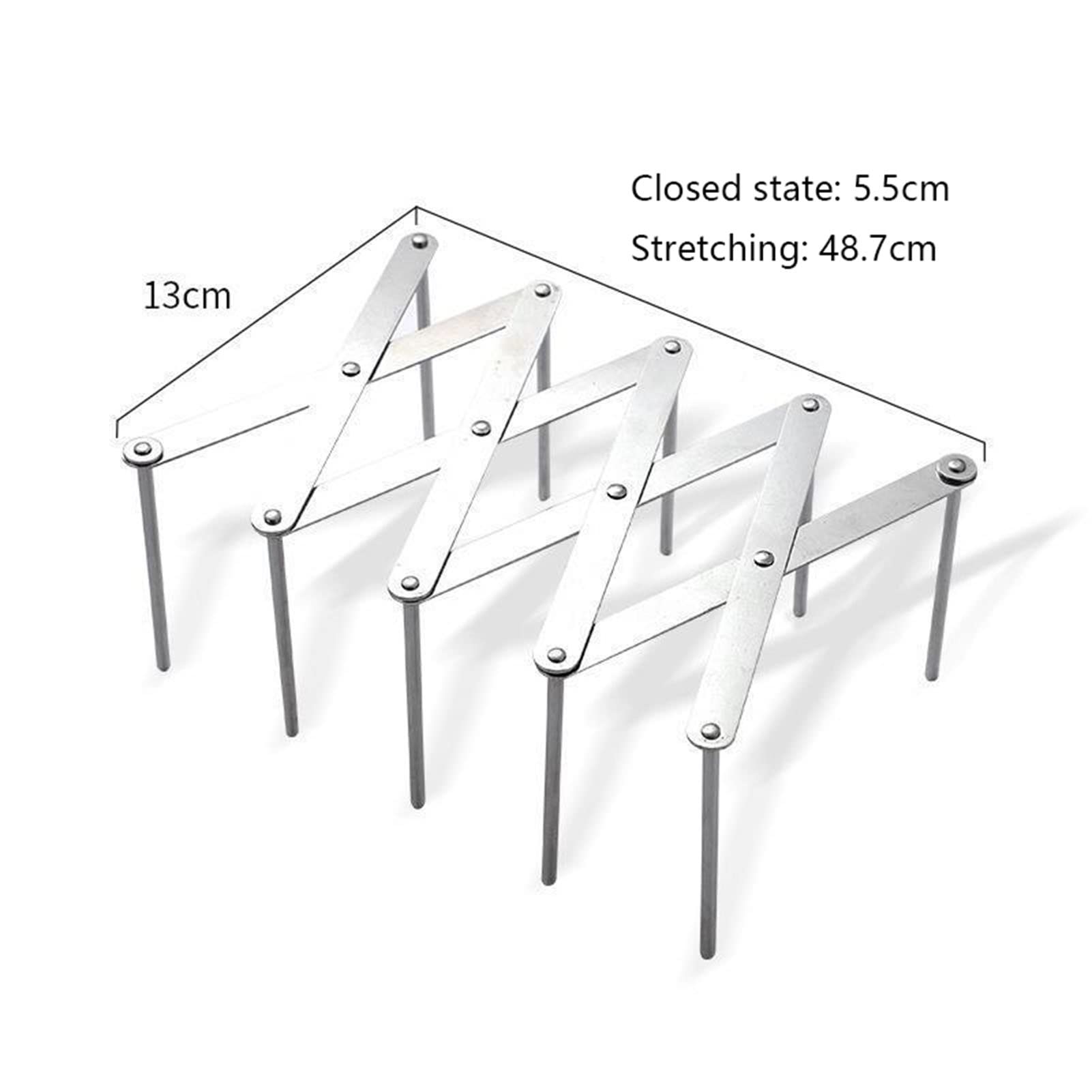 Kitchen Shelves,Stainless Steel Pots and Pans Organizer Rack, 4 Card Slots Space Saving Pot Lid Holder, Cutting Board Stand, for Kitchen Storage, Retractable