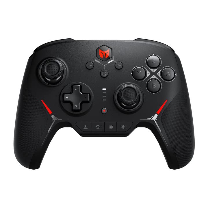 PC Gaming Controller, Wireless Controller with Custom Button, 6-Axis Gyro, Dual Shock, Macro, Turbo, Bluetooth Game Controller for Windows 10/Android/iOS/PC