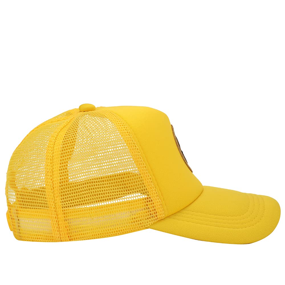 N++A Fashion Smile Face Baseball Cap Adjustable Mesh Rear Cap Summer Foam Mesh Cap Men's Women's Trucker Caps (type-20), One Size