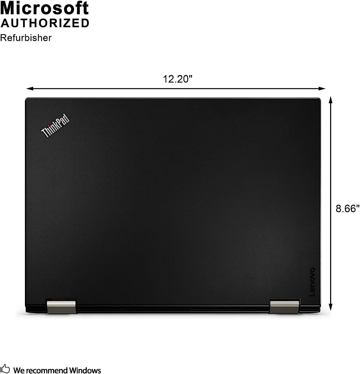 Lenovo Thinkpad Yoga 260 12.5-inch Touchscreen 2-in-1 Convertible Laptop, Intel Core i5-6300, 8GB DDR4 RAM, 256GB SSD, Backlitkey, Fingerprint, WiFi, BT, CAM Windows 10 Pro(Renewed)