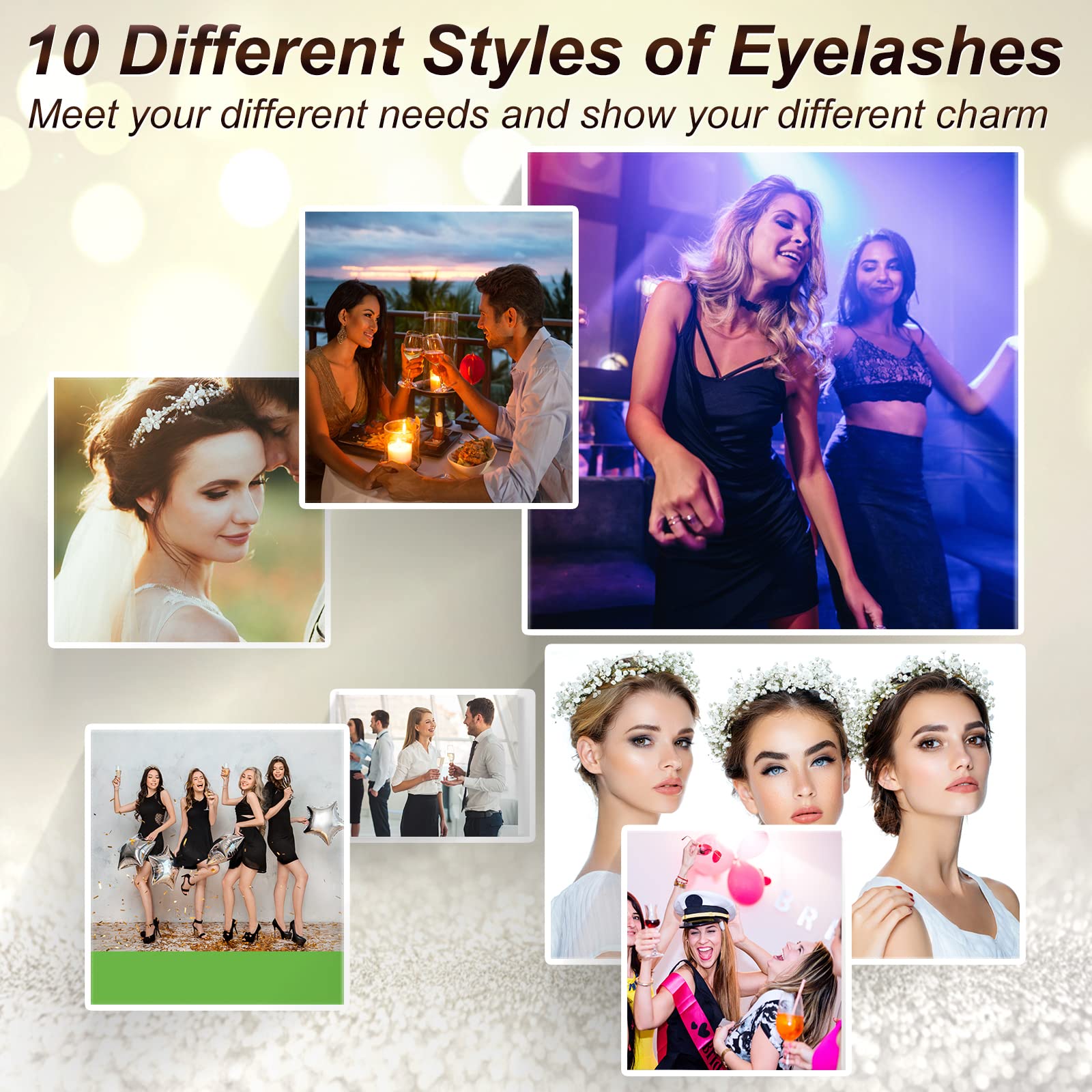 Magnetic Eyelashes Kit, Magnetic Lashes Natural Look, 3D Reusable Magnetic Eyelashes with Eyeliner, False Eyelashes with 2 Tubes of Eyeliner & Tweezers - Easy to Use