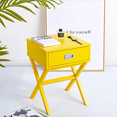 SJYDQ Fashion Nightstands Simple Bedroom Simple Wood Northern Europe Bedside Storage Mini