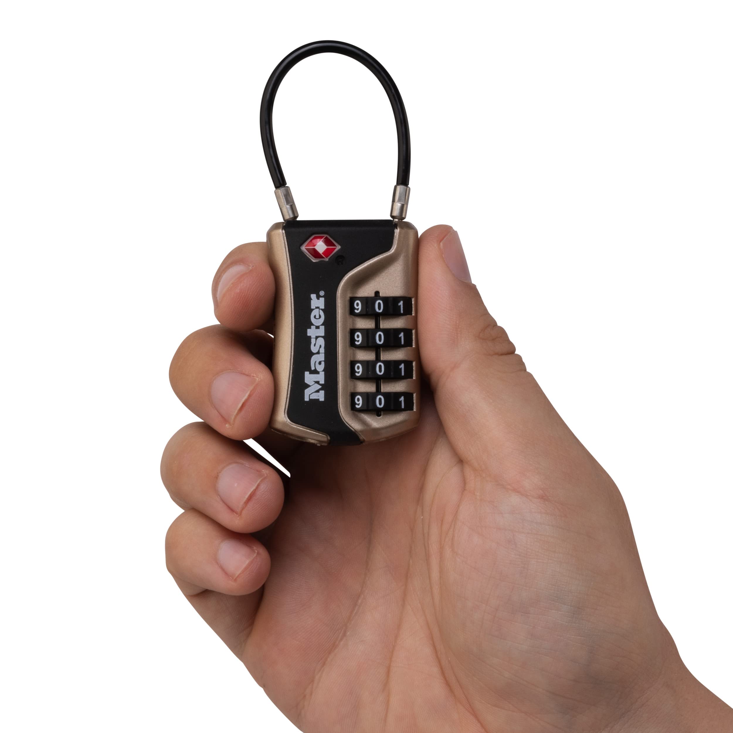 Master Lock 4697D Set Your Own Combination TSA Approved Luggage Lock, 1 Pack, Colors May Vary