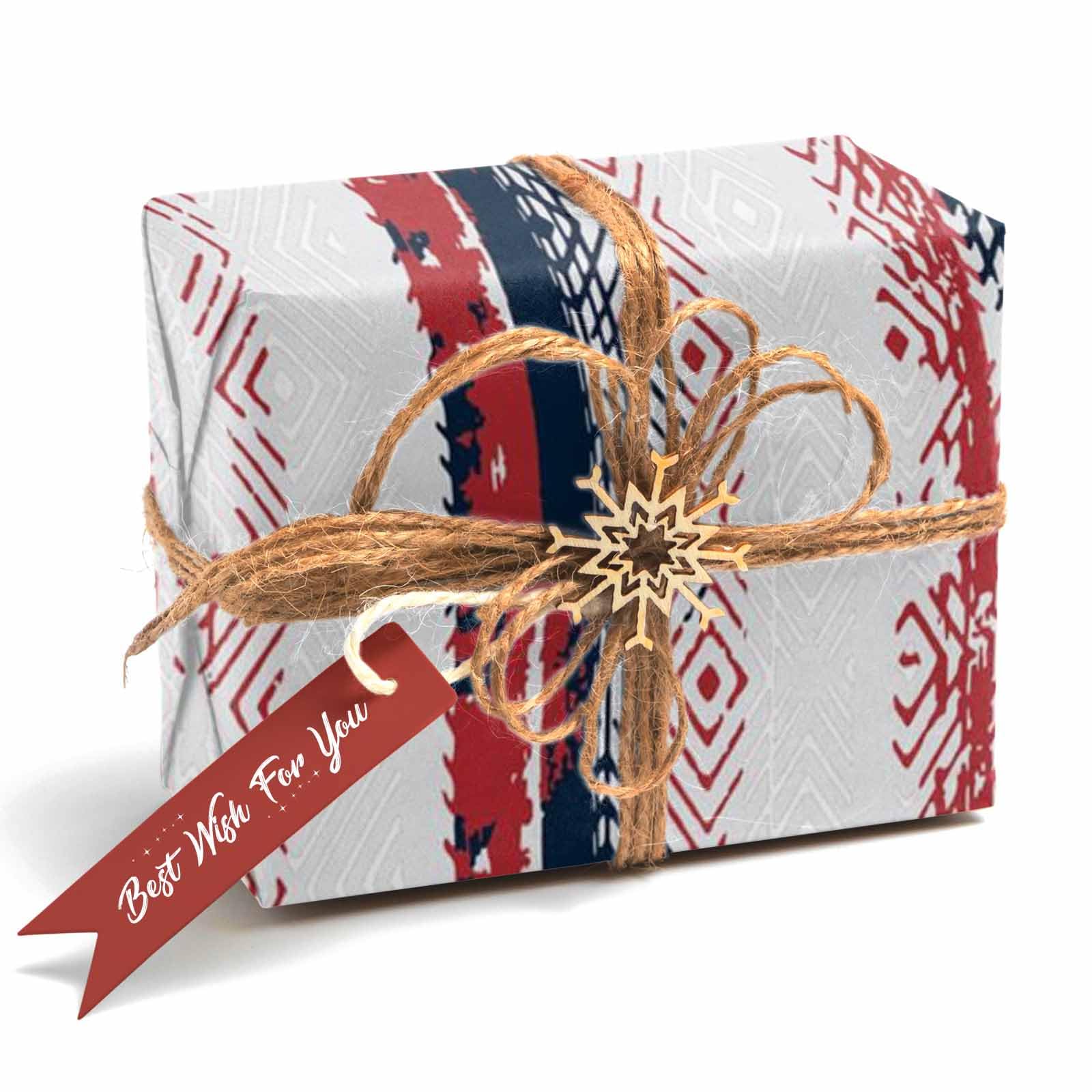 InterestPrint Rustic Abstract Stripe Gift Wrapping Paper Packaging Materials Craft Paper Florist Supplies Holiday Wedding Birthday Decoration 3 Pieces