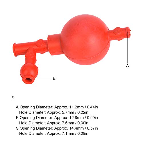 Pipetting Ball Convenient Suction Bulb Suction Ball Pipette Filler Quantitative Suction Bulb for Chemical Research for Laboratory