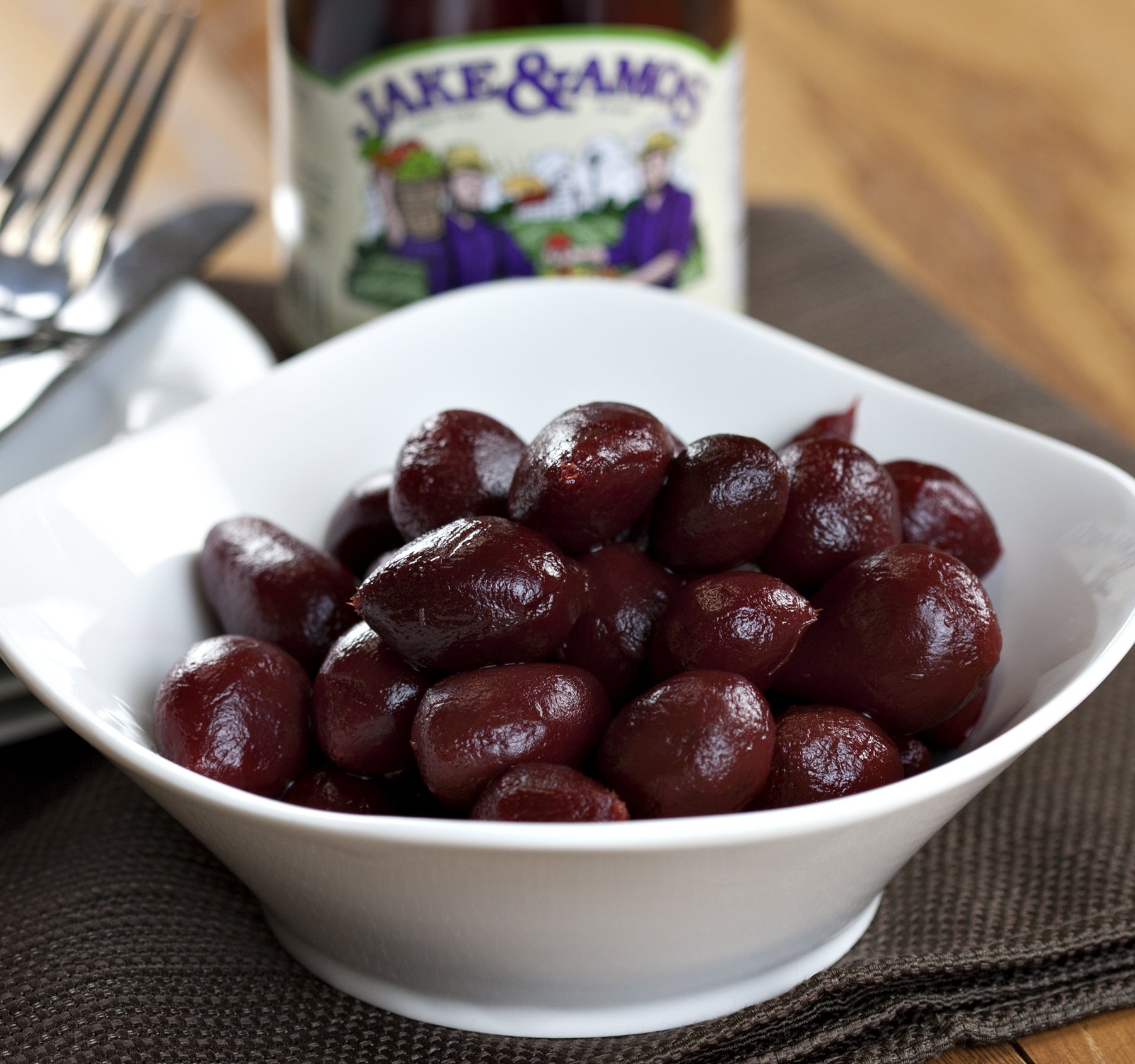 Jake & Amos Jarred Pickled Sweet Tiny Beets- Two 16 oz. Jars