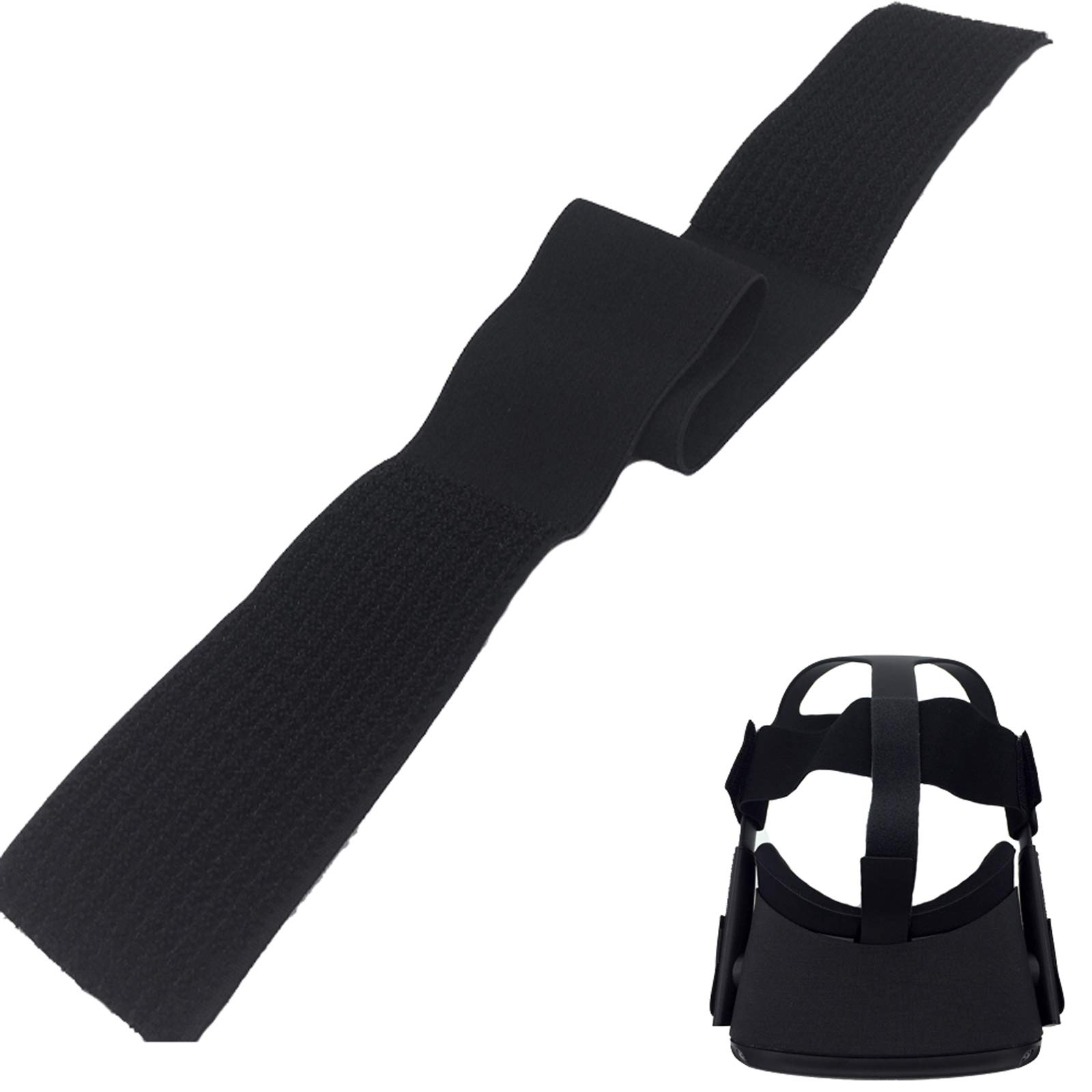 LICHIFIT Comfortable Head Strap Stretch Belt for Oculus Quest VR All-in-one Headset Stretchable Weight Reduction Head Strap to Relieve Pressure Wearing