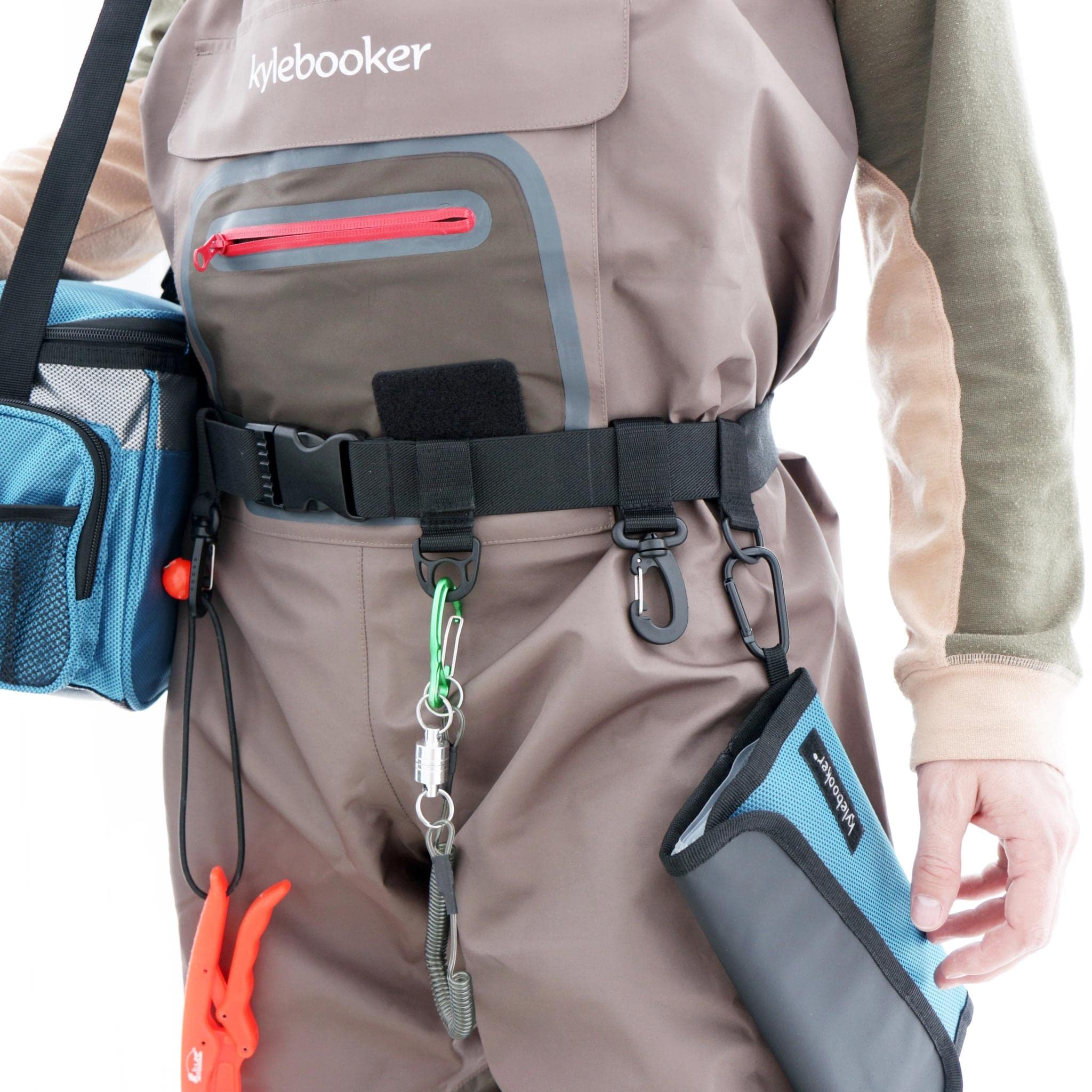 Kylebooker Adjustable Fishing Wader Belt Wading Belts for Fly Fishing Surfing Kayak Accessories Waders Straps
