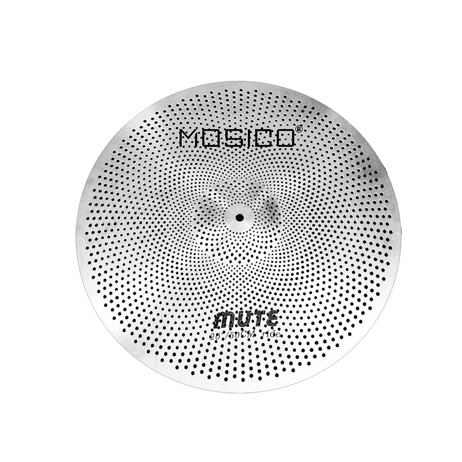 Mosico Low Volume Cymbal Pack 10”Splash 14”Hi-hats 16”Crash 20"Ride Quiet Cymbal Plus a Free Cymbal Bag 5 PCS Drum Practice Cymbal Set for Beginner