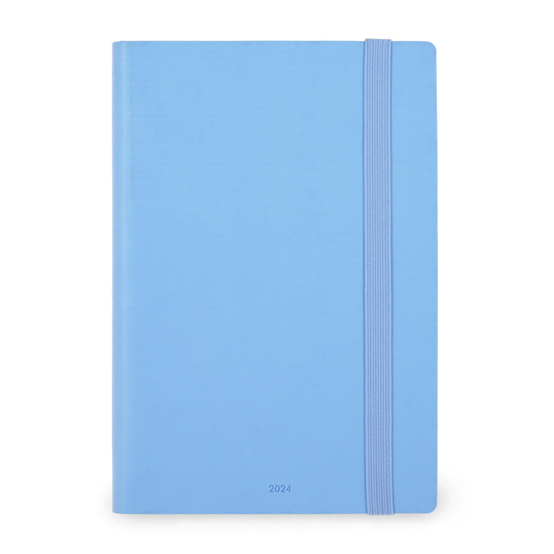 Legami - Large Weekly & Daily Planner, 12 Months, January 2024 December 2024, Detail Days at the top, Week Vision at the bottom, 17x24 cm, Color Crystal blue