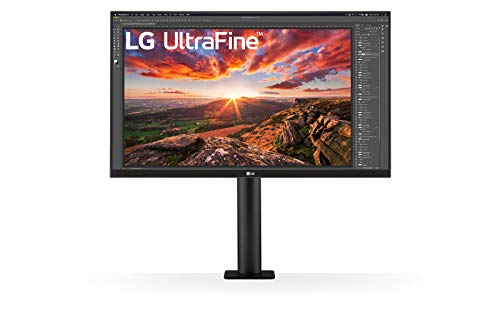 LG 27” 27BN88U-B Ergo IPS UHD 4K Ultrafine™ Monitor (3840x2160) with Ergonomic Stand & C-Clamp, USB Type-C™, DCI-P3 95% (Typ.) & VESA DisplayHDR 400