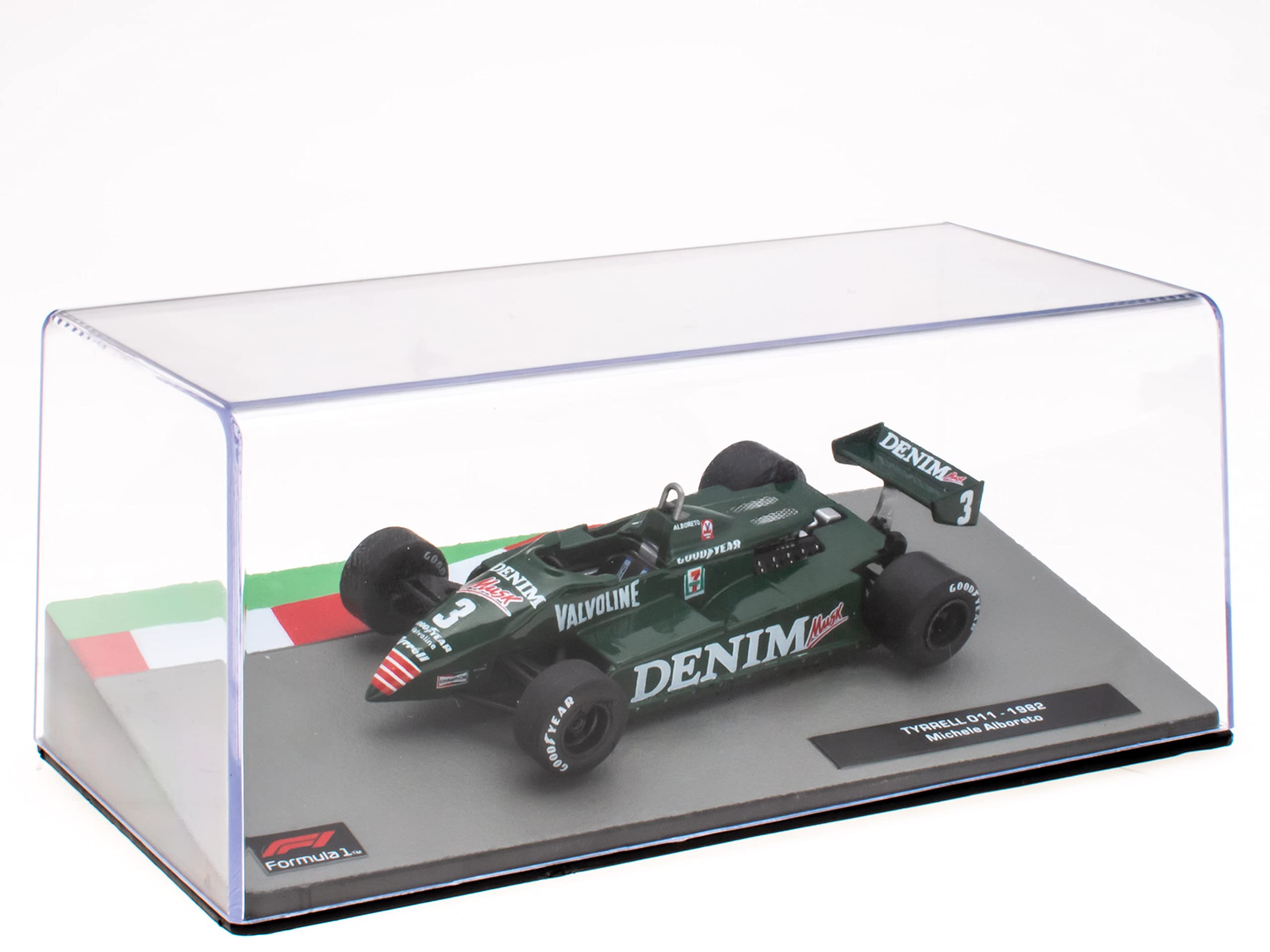 OPO 10 - Miniature car Formula 1 1/43 Compatible with Tyrrell 011 - Michele Alboreto - 1982 - F1 FD046